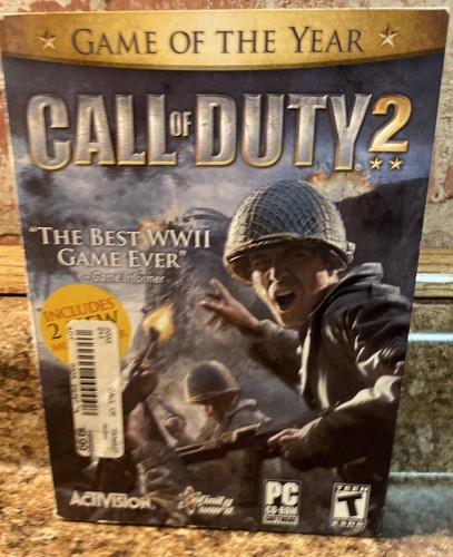 Call of Duty 2 PC CD ROM 2005 Video Game Complete - 6 Disc With Dust ...