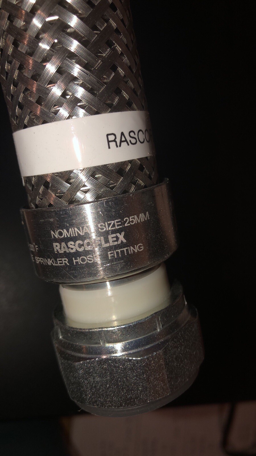 RASCOFLEX Flexible 1” x 48” Stainless Braided Hose RFB48H. 20 hoses per ...