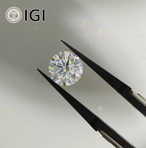 2CT D Color IGI Certified Lab Grown Round Cut VVS1 CVD Diamond ...