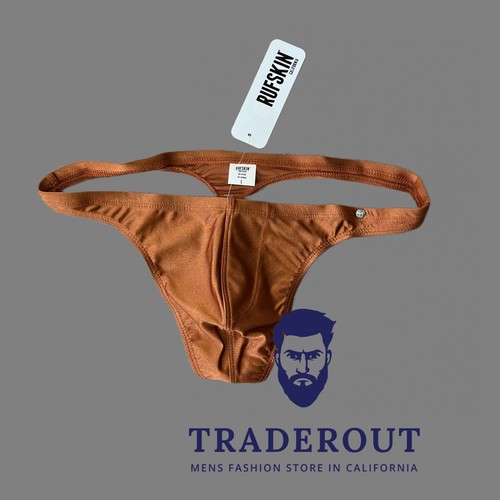 Rufskin Men copper color Salvo swim T-back thong swimwear size S M L | eBay