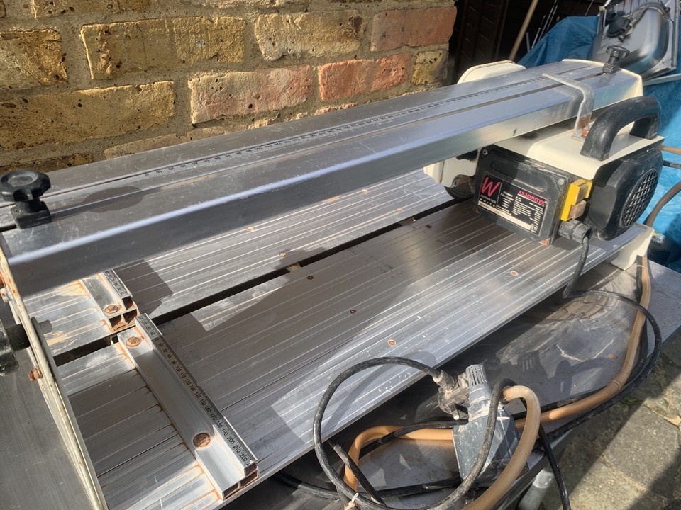 Axminster Electric motor Tile Cutter Machine For Large Tiles. | eBay UK