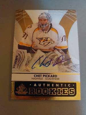 Chet Pickard SP Authentic Rookies 2012-2013 Nashville Predators | eBay