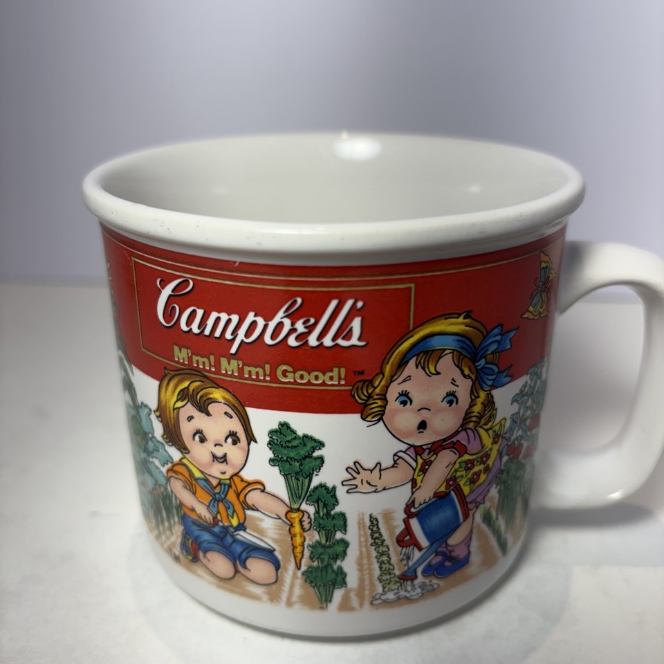 Vintage 1993 Campbell's Soup Mm Mm Good Soup 14oz Cup Bowl Coffee Mug ...