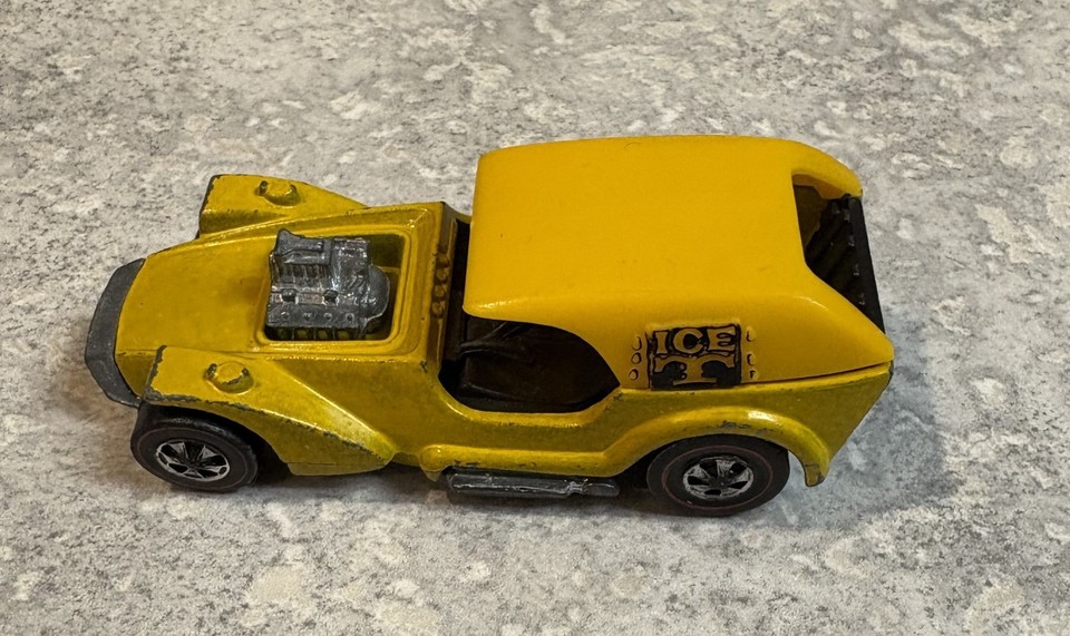 VINTAGE HOT WHEELS REDLINE “ICE T” VEHICLE IN YELLOW (1969) - NICE FOR ...
