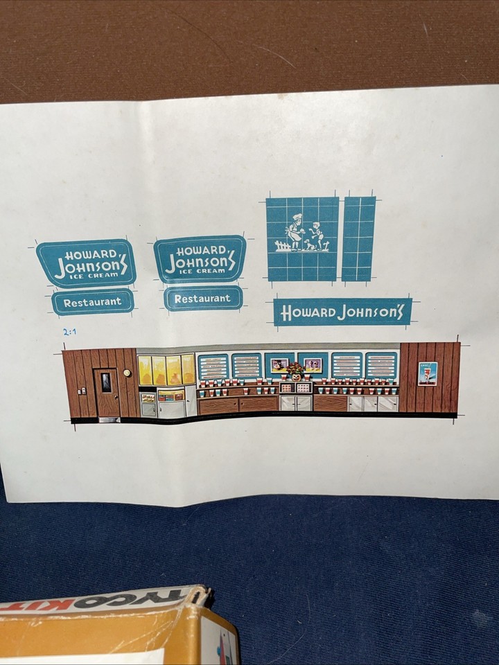 TYCO HOWARD JOHNSON'S HO SCALE KIT #7754 RELEASED IN 1980 Open Box MUST ...