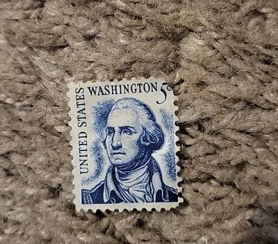 Rare George Washington Blue 5 Cent stamp | eBay