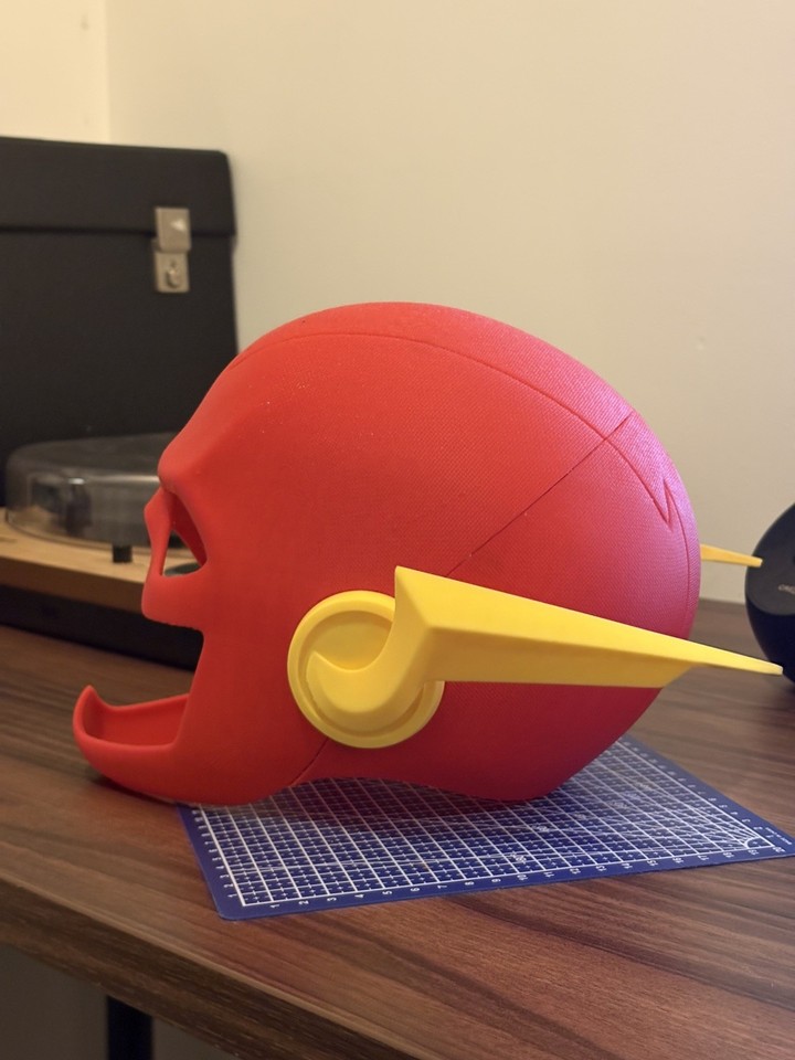 Flash Cosplay Helmet - Custom 3D Print Movie Accurate DC Superhero Prop ...