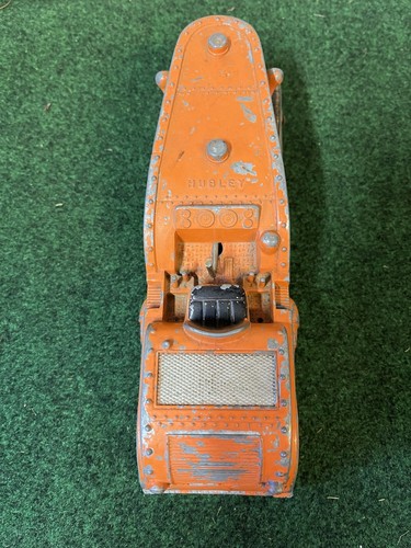 Vintage Hubley Kiddie Toy Steam Roller W/3 black wooden Rollers, Orange ...