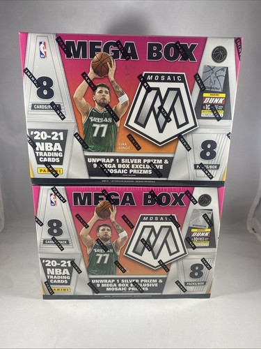 LOT Of (2) 2020-21 Mosaic NBA Mega Box Sealed Target Reactive Yellow 🔥🔥 ...