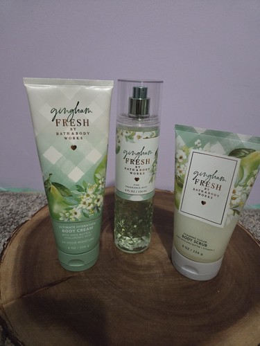 Bath & Body Works Gingham Fresh Body Care Mist, Lotion and Scrub Set | eBay
