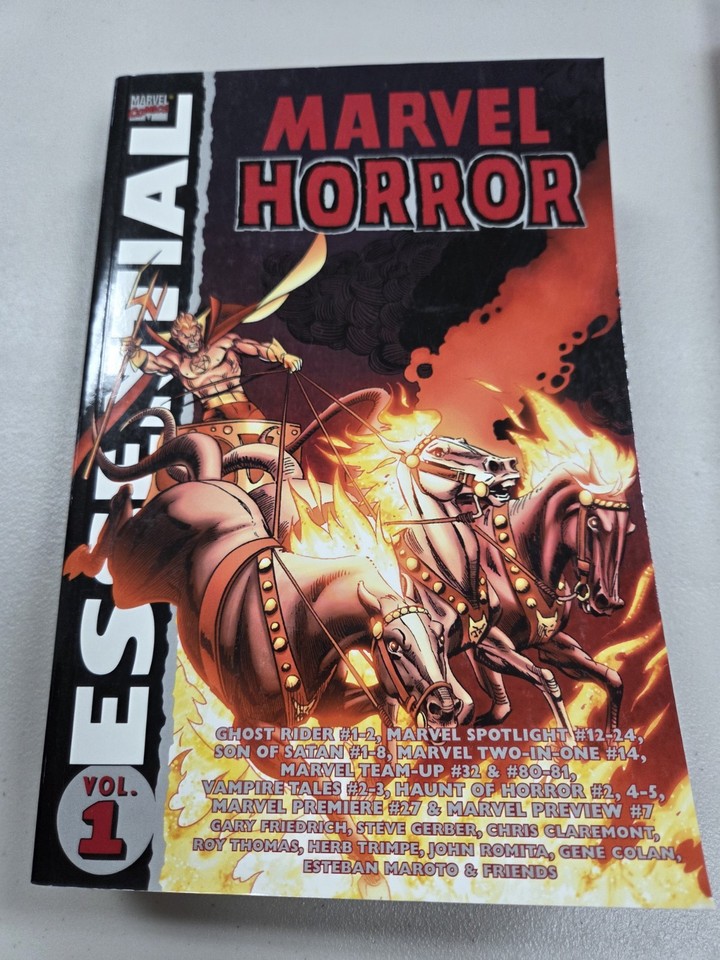 Essential Marvel Horror Volume 1 & 2 TPB Marvel Comics 1st print SEE ...