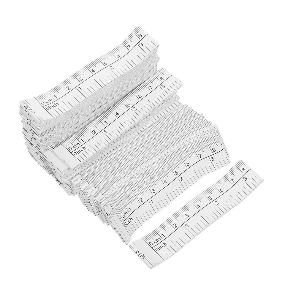 100 Pcs Tailor Dual Sided Paper Tape Measure 1.5 M Reusable Measuring ...