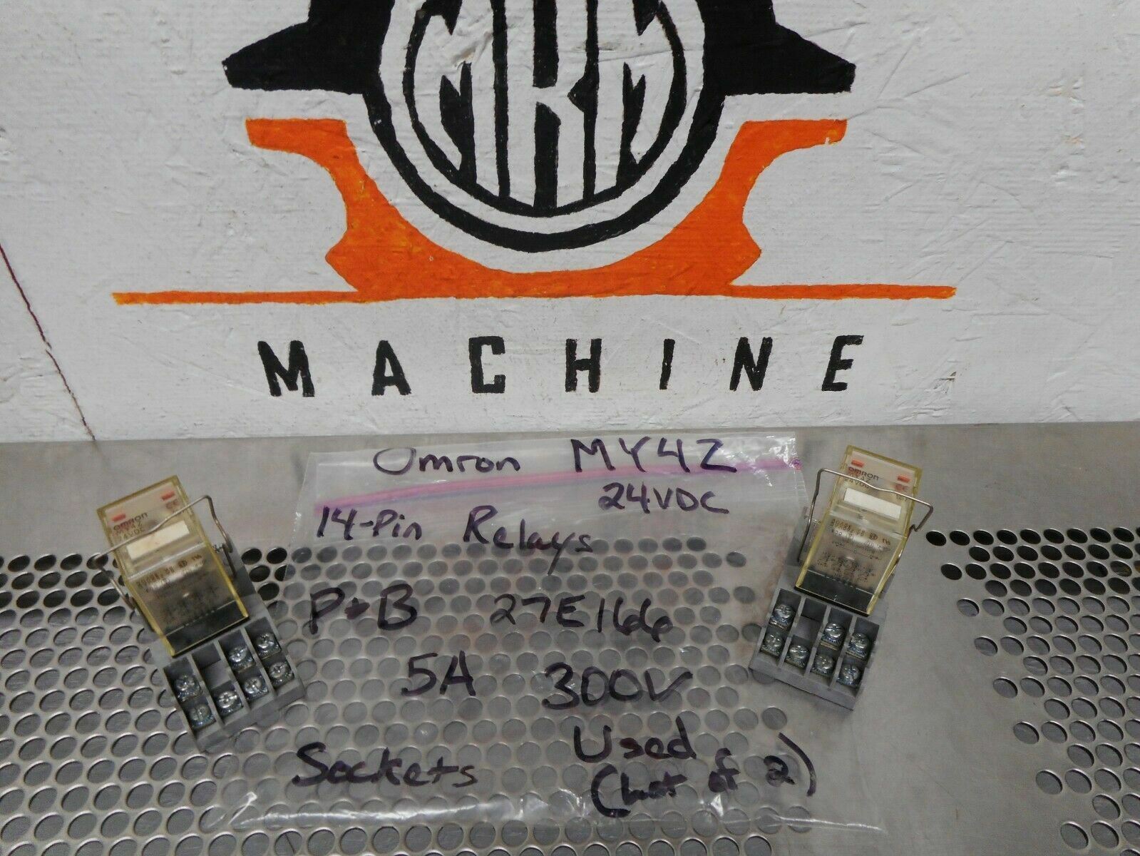 Omron MY4Z 24VDC Relays & Potter & Brumfield 27E166 Relay Sockets 5A ...