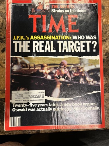 Time magazine November 28, 1988 JFK's Assassination: Who was the real ...