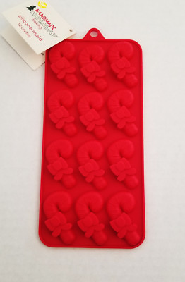 Wilton "CANDY CANE" Silicone Candy Mold Baking Christmas Holiday ...