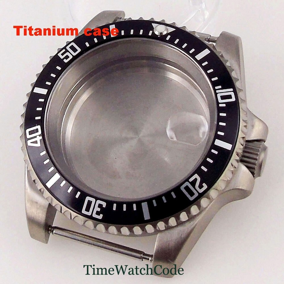 Titanium Watch Case 40mm 200m Waterproof Fit NH35 NH36 ETA2824 PT5000 ...