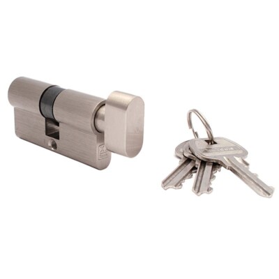 Thumbturn Euro Cylinder 30mm - 30mm 5-Pin with 3 Keys Door Eurocylinder ...