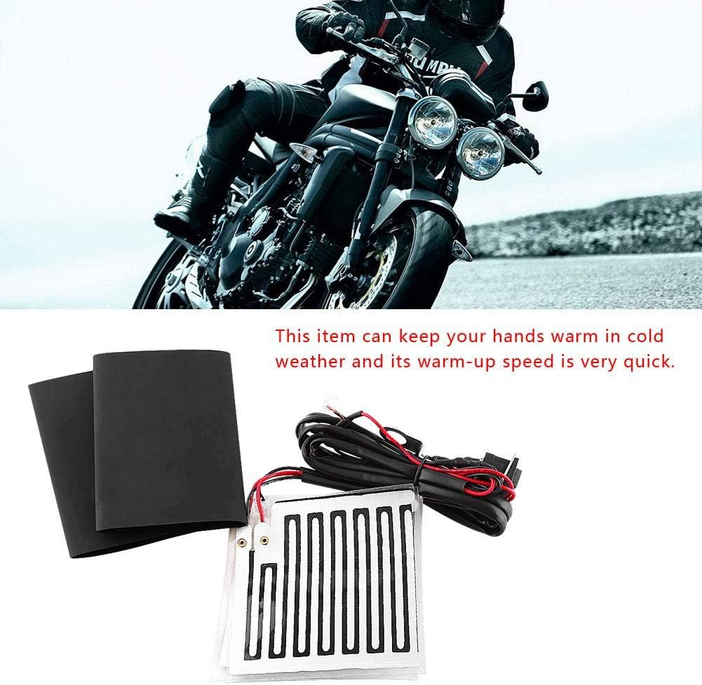 ATV Hand Warmers,Handlebar Heater + Heated Grip Pads 12V Winter ...