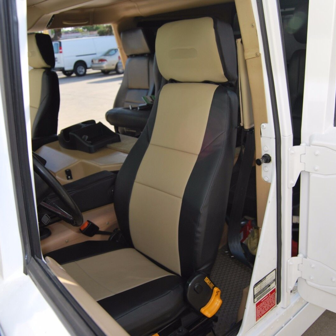 1992-2006 Hummer H1 Iggee S.Leather Custom Fit 2 Front Seat Covers 13 ...