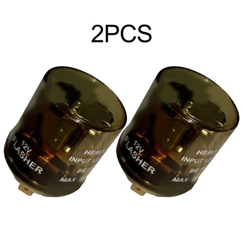 2pcs LED Flasher Relay,Heavy Duty 12V 2-Pin Electric Turn 2Pin Two ...