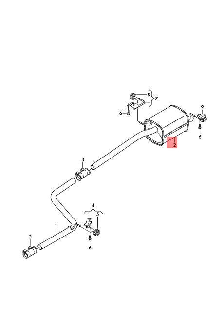 Genuine VW Caddy 2CA 2CB 2CH 2CJ SAA SAB SAH SAJ Rear Silencer ...