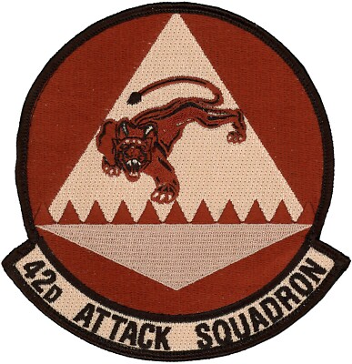 USAF 42d ATTACK SQUADRON PATCH - DESERT - LARGE | eBay