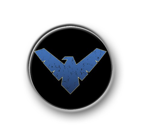 NIGHTWING / 1” / 25mm pin button / badge / DC Comics / Batman ...
