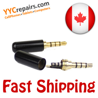 3.5mm 4 Pole TRS Male Replacement Audio Jack for All Headphones Plug ...