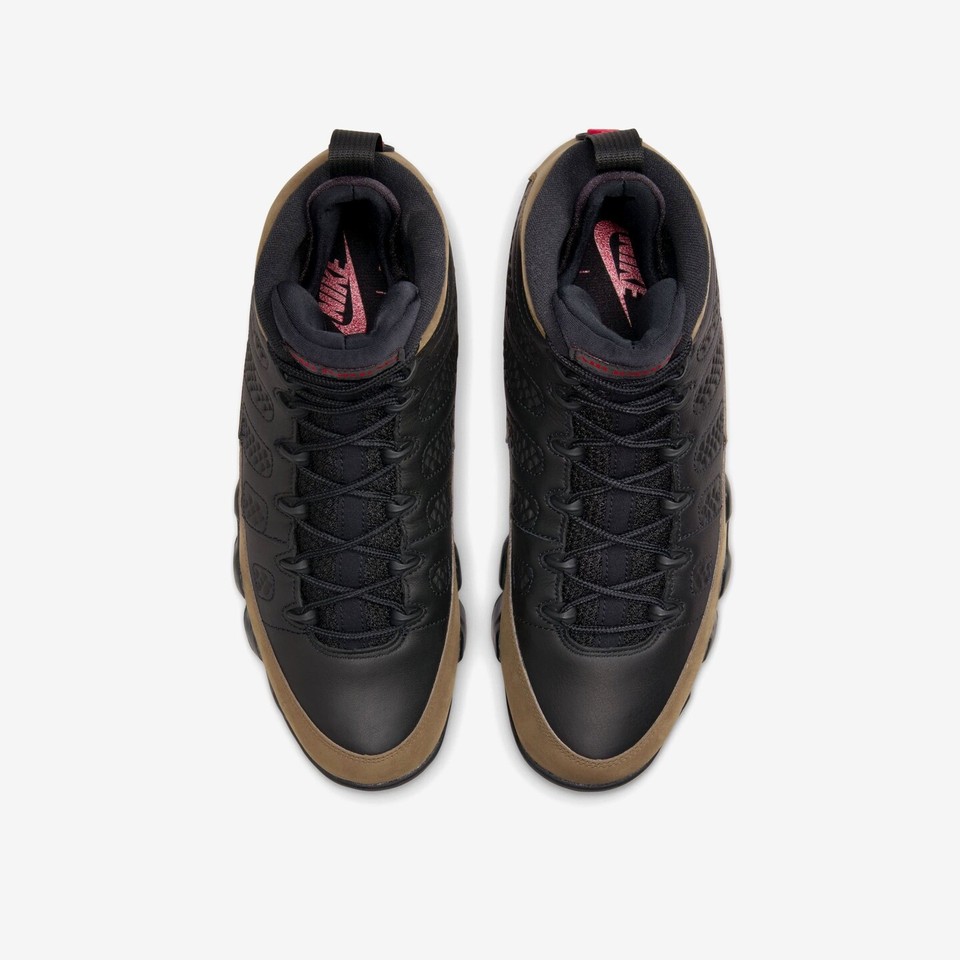 2024 Air Jordan Retro 9 'Olive' Black True Red Light Olive HV4794-030 ...