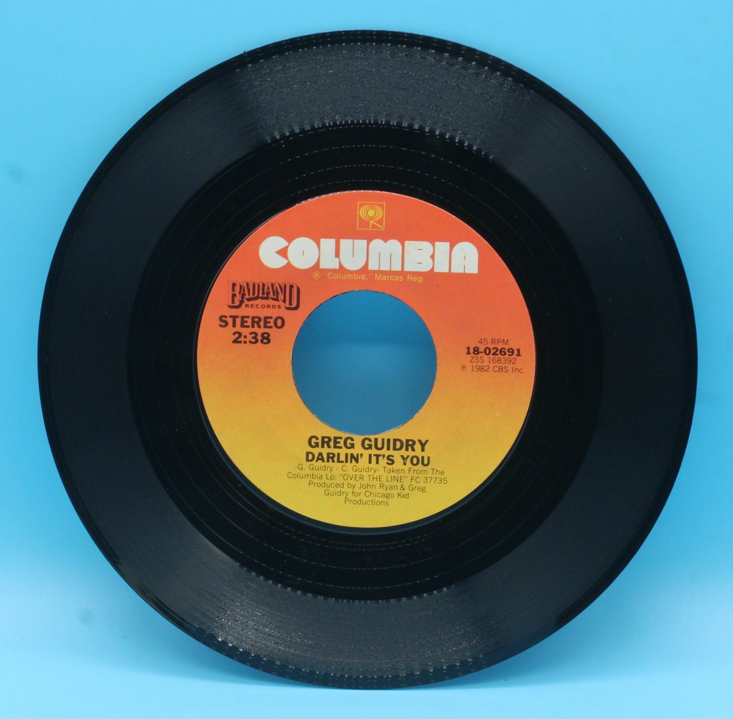 Greg Guidry - Darlin It's You & Goin' Down - Columbia 45 RPM 1982 | eBay
