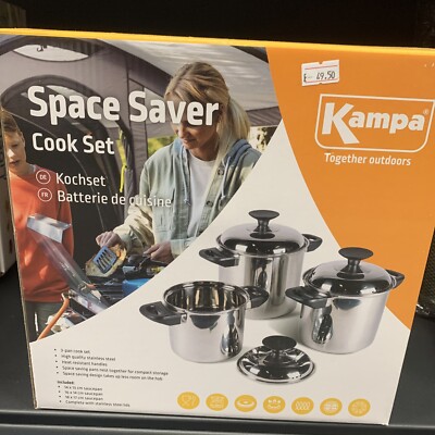 Kampa Space Saver Stackable Cook Set - Caravan Motorhome | eBay UK