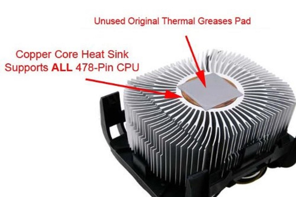 Intel Socket 478 Cooling Fan CPU Computer Cooler Exhaust Fans w ...