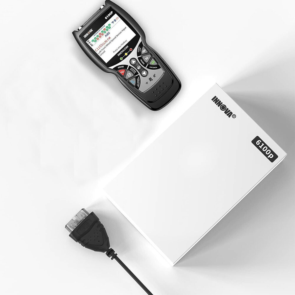 INNOVA 6100P OBD2 Scanner ABS SRS Diagnostic Code Reader Battery Test ...