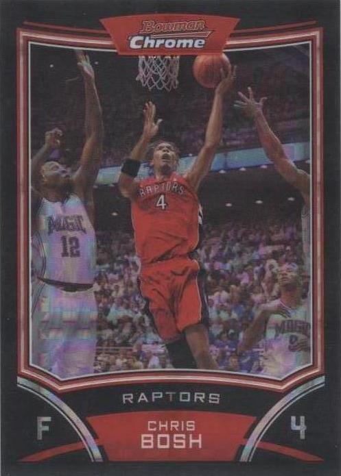 2008-09 Bowman Draft Picks & Stars - Chrome Chris Bosh #4 X-Fractor ...