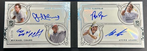 2024 Topps Royalty Tennis McEnroe Chang Sampras Agassi Quad Auto ...
