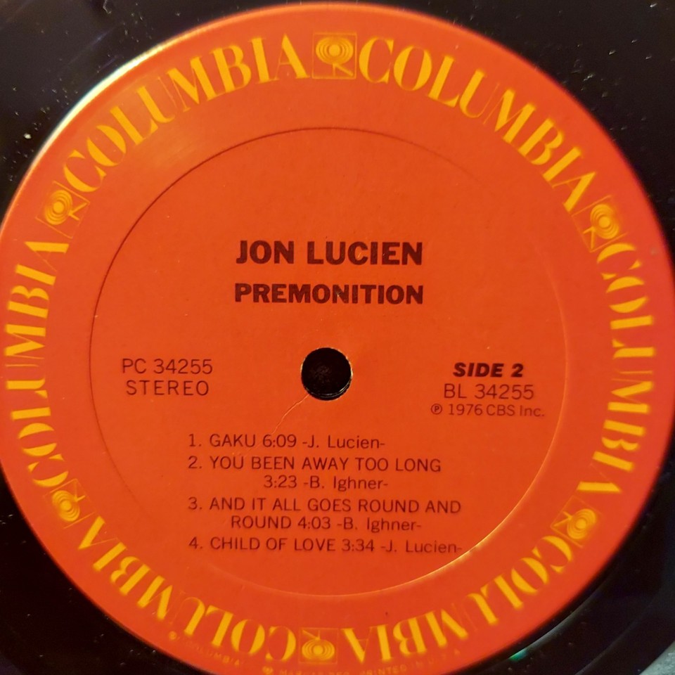 JON LUCIEN/ Premonition/1976/ VINYL, LP Columbia PC 34255 Soul Jazz ...