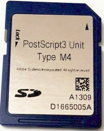 Ricoh Savin Lanier Postscript3 Unit Type M4 SD Card for sale online | eBay