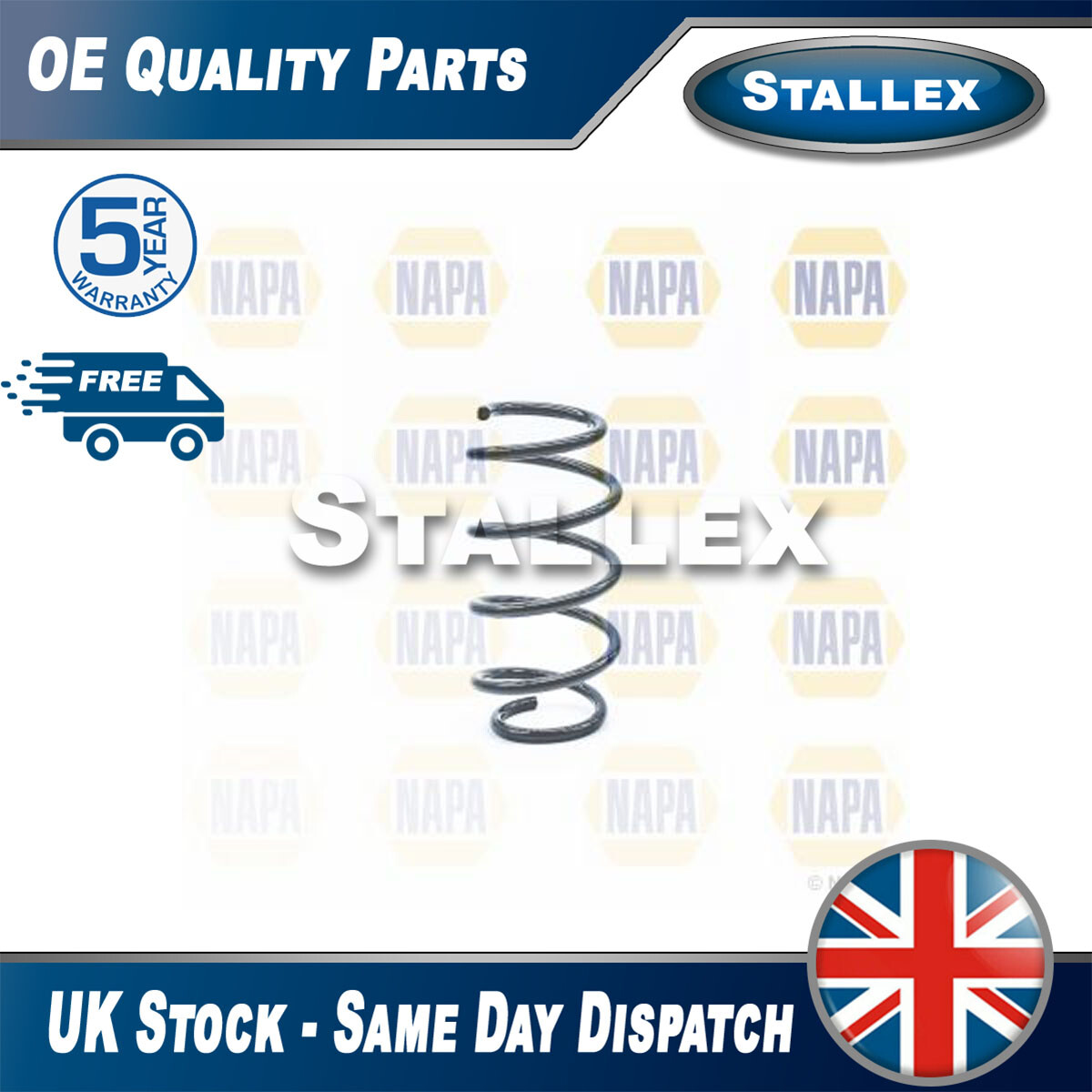 Fits Vauxhall Vectra 2002-2008 1.8 Suspension Coil Spring Front Stallex ...