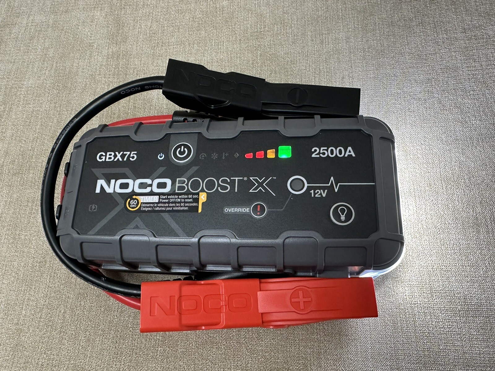 NOCO GBX75 Boost X 2500A 12V UltraSafe Portable Lithium Jump Starter ...