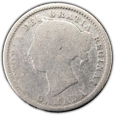 Canada 1889 10 Cents Dime Silver Coin Key Date! - aG | eBay