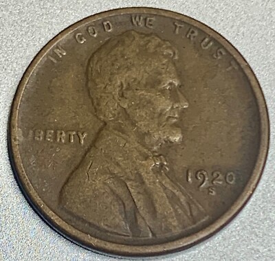 1920 -S Lincoln Cent Nice Original VF Very Fine Coin SN537 | eBay