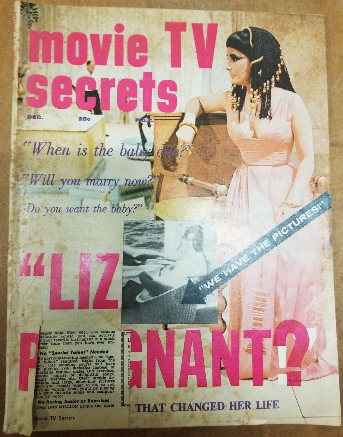 MOVIE TV SECRETS Liz Taylor on Cover (FC19-1) | eBay