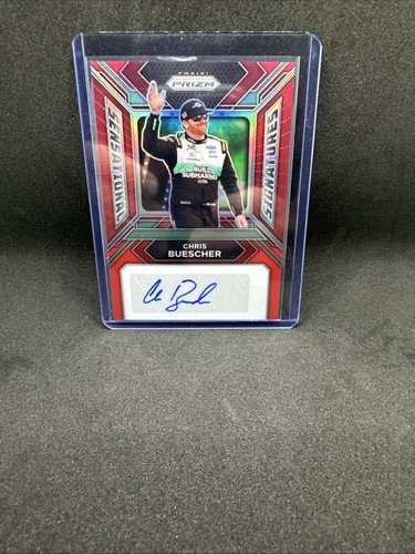 2024 Panini Prizm Racing Chris Buescher Sensational Signatures Auto Red ...