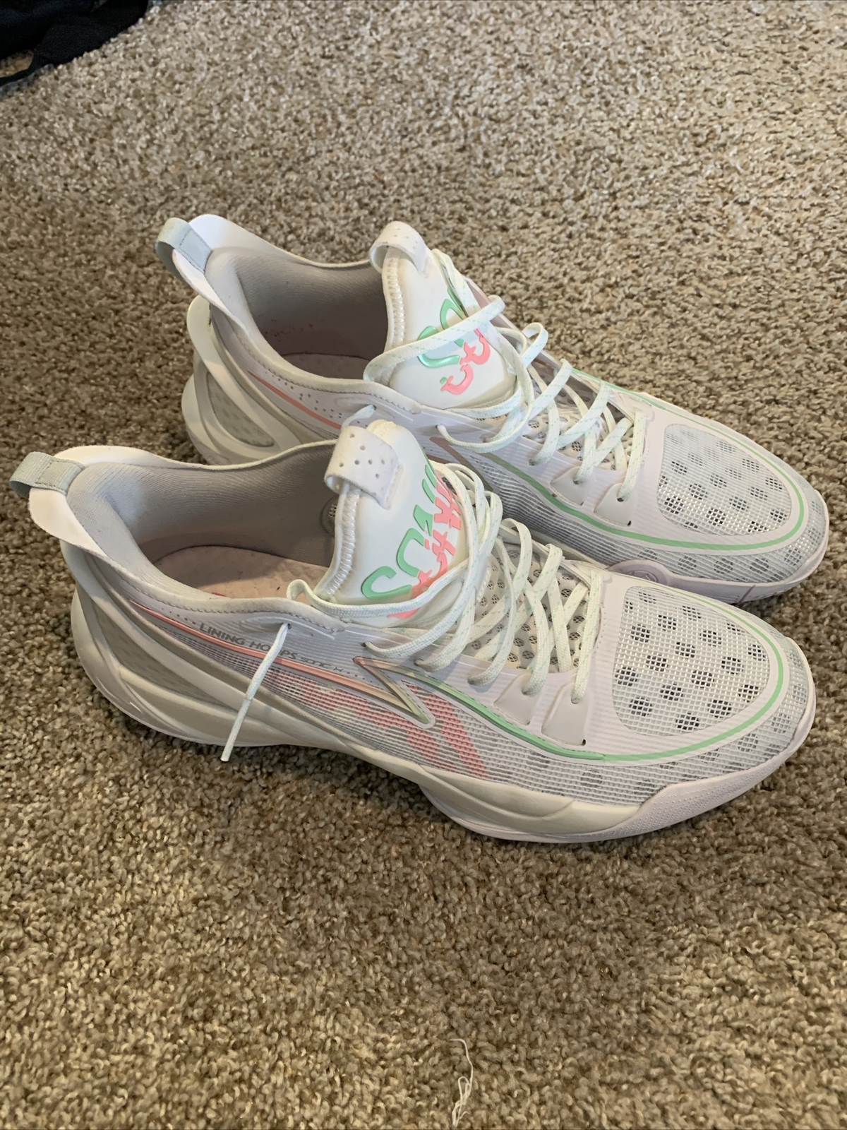 Li-Ning Sonic X 'Miami inspired' Green Pink White Pre… - Gem