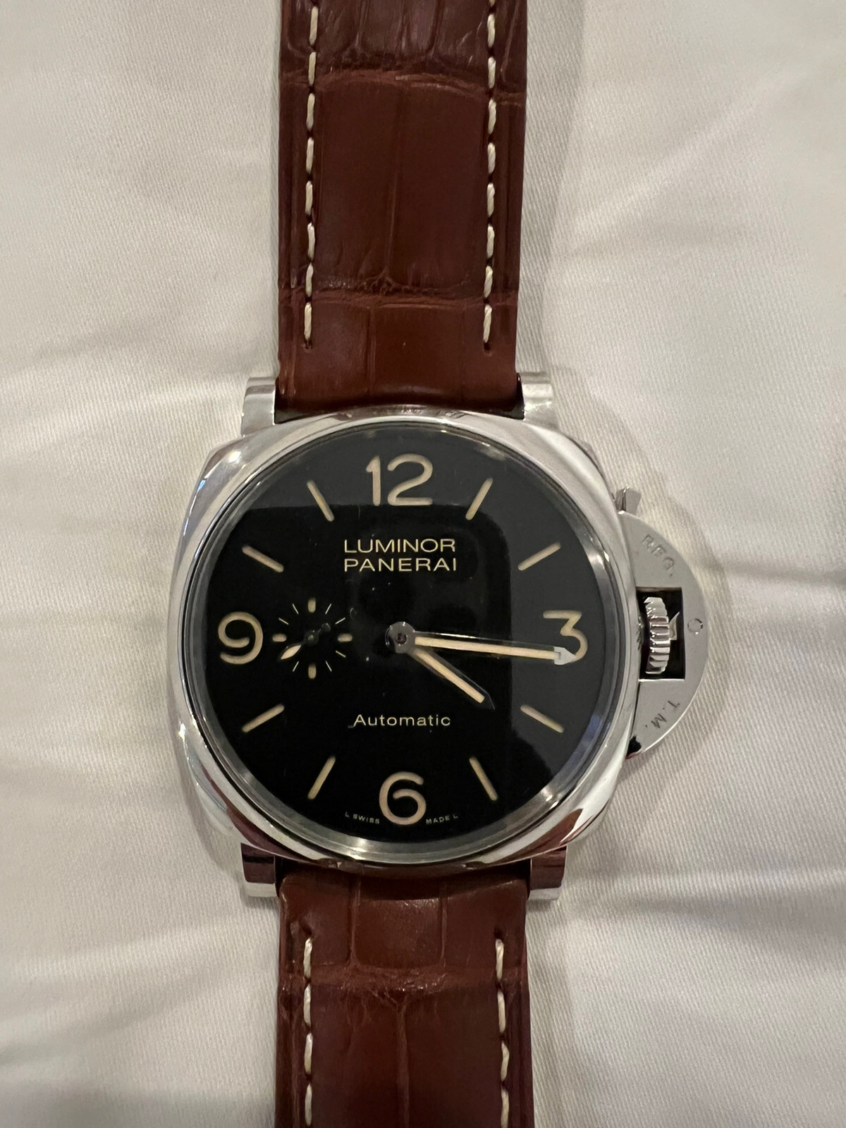 Panerai Luminor Due Men's Black Watch - PAM00674 | eBay