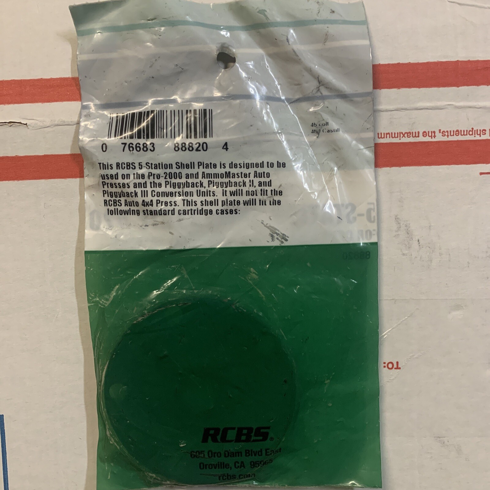 RCBS 5 Station Shell Plate #20 - 88820 - New | eBay