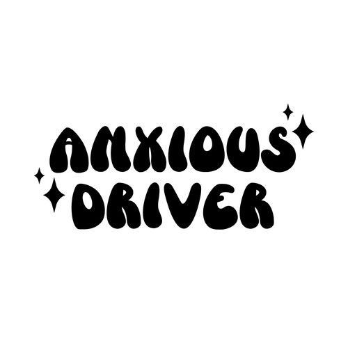 Vinyl Wall Art Decal - Anxious Driver - 3" x 7" - Modern Funny Joke ...