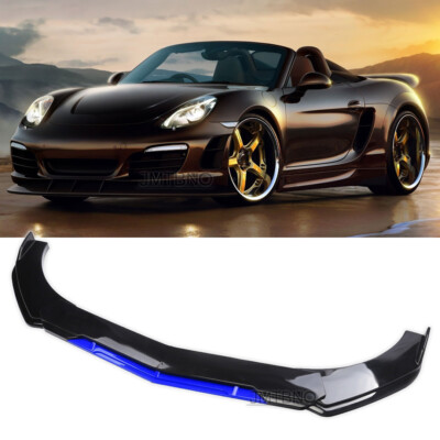 5Pc Front Bumper Lip Splitter Spoiler Body Kit Glossy Blue For Porsche ...