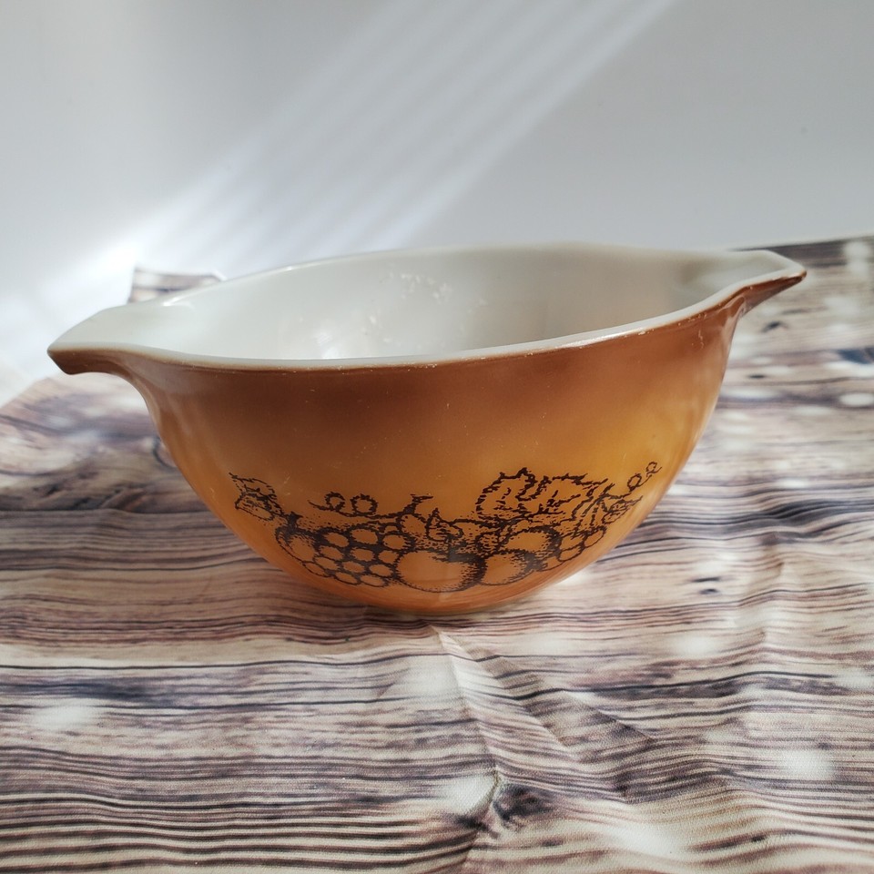 Vintage Pyrex Brown Cinderella Mixing Bowl 1 1/2 pint Cooking Baking | eBay