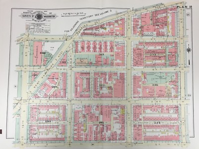 1957 WASHINGTON DC ANA COSTIA T STREET-FLORIDA AVE&13 STREET-16 STREET ...